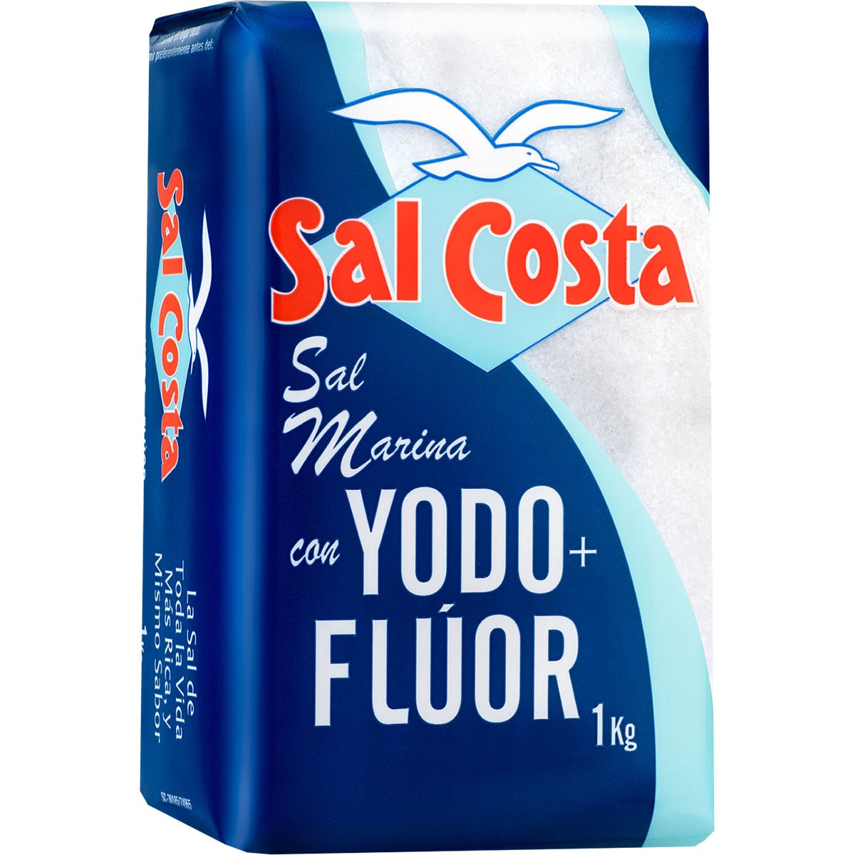 Comprar Sal marina con yodo + flúor paquete 1 kg · SAL COSTA ...