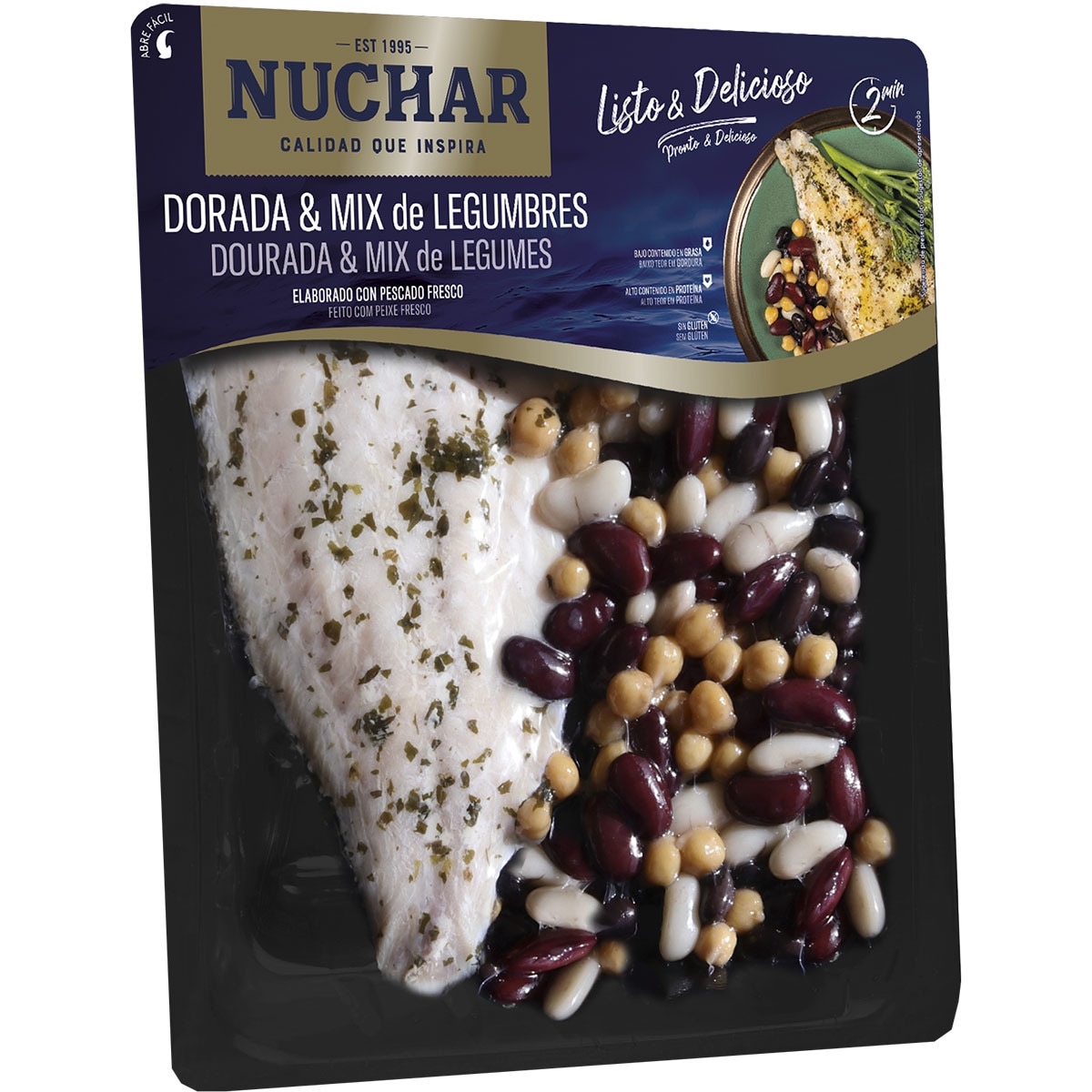 Dorada & mixed pulses container 250 g · NUCHAR · Supermercado El Corte ...