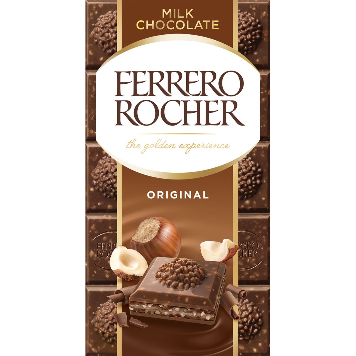 Comprar Original chocolate con leche y avellanas tableta 90 g · FERRERO ...