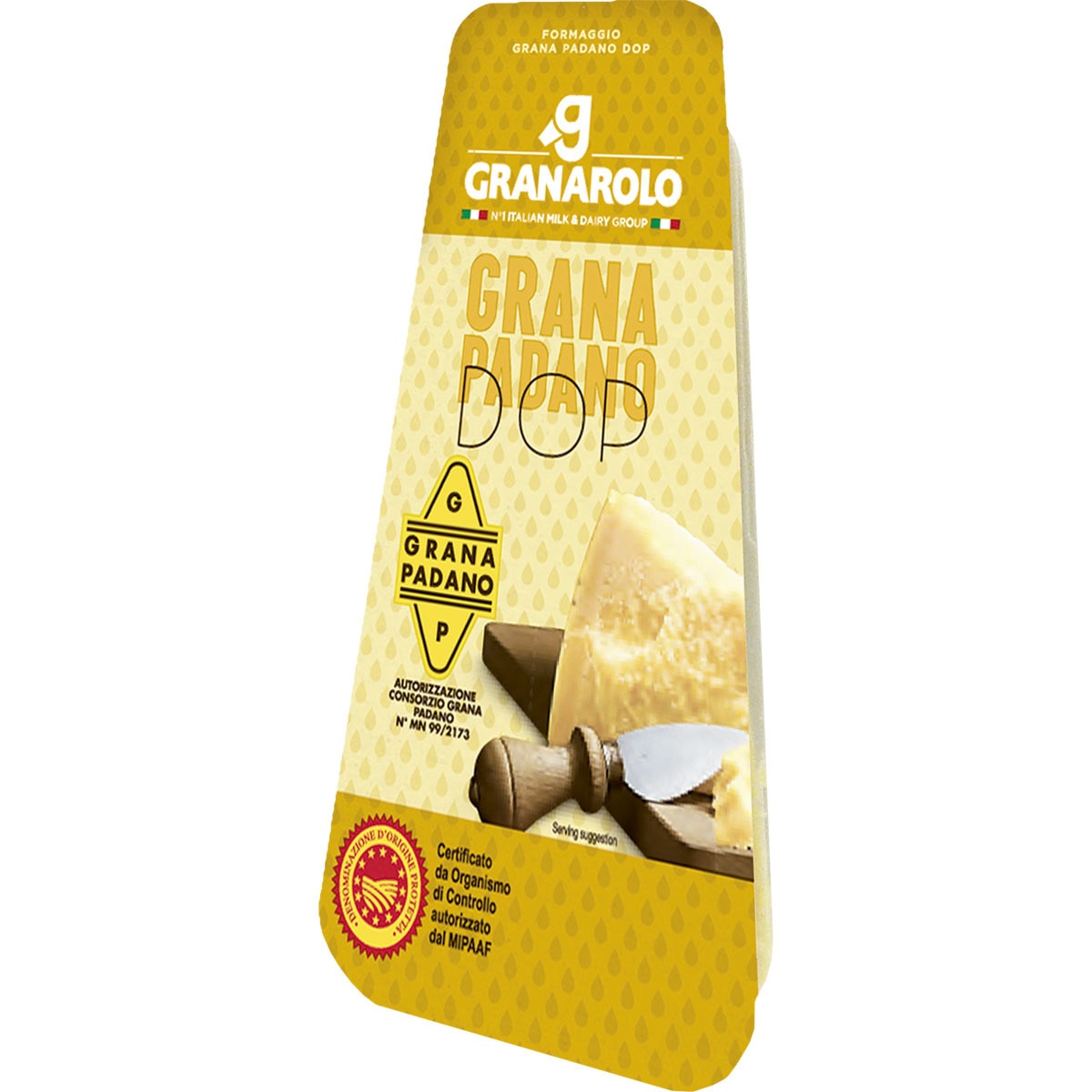 Italian cow's cheese PDO Grana Padano wedge 200 g · GRANAROLO ...