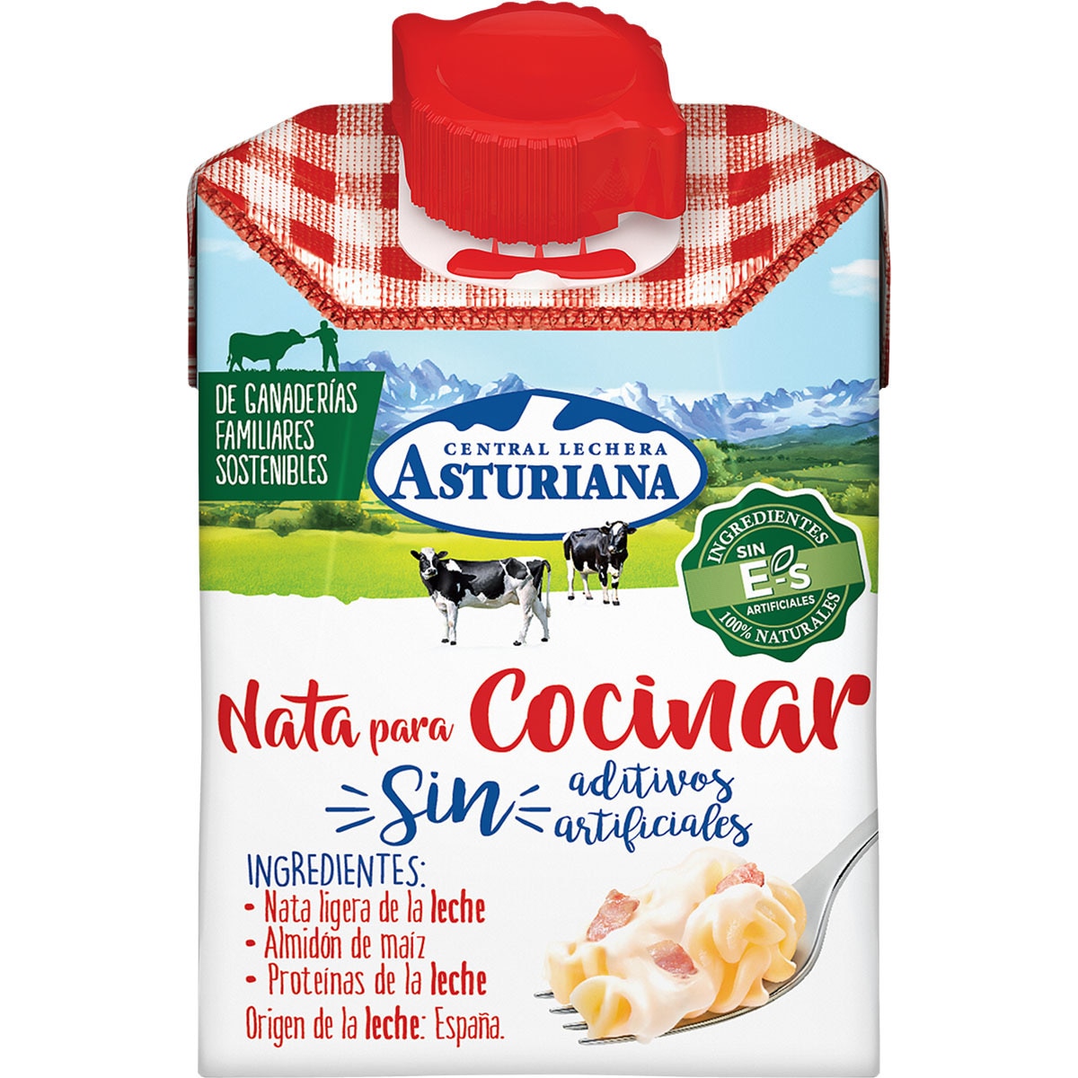 Nata líquida para cocinar 18% materia grasa botella 200 ml · ASTURIANA ...