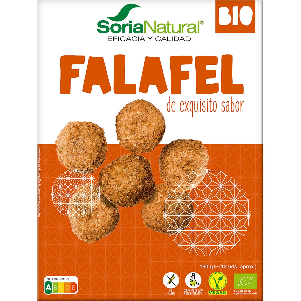 Bio organic falafel gluten-free container 190 g · SORIA NATURAL ...