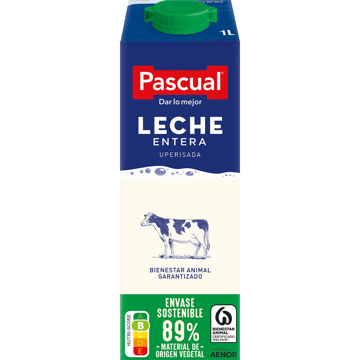 Whole UHT Milk carton 1 l · PASCUAL · Supermercado El Corte Inglés