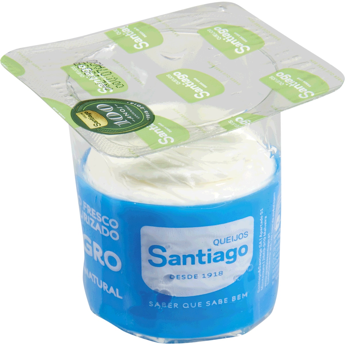 Queijo Fresco Pasteurizado Magro Pequeno 100% Natural embalagem 80 g ...