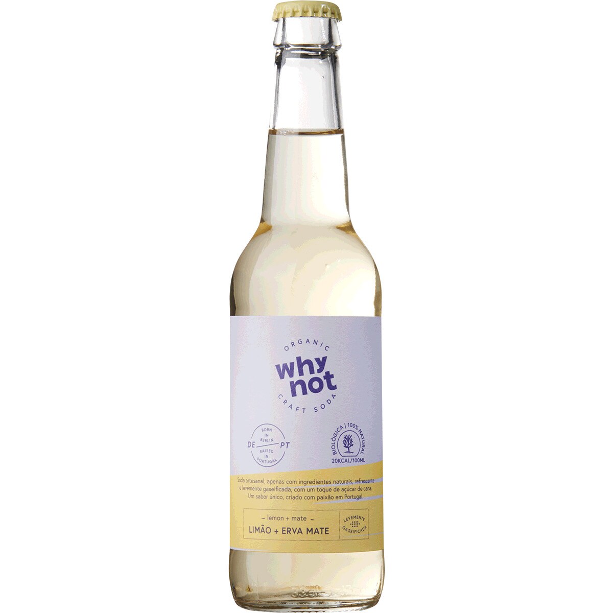 Soda de Limão e Chá Mate Biológica garrafa 330 ml · Why Not ...