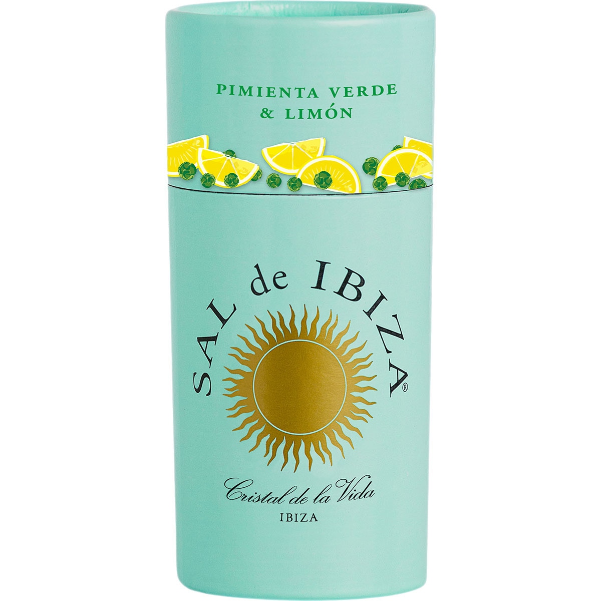 Salt granules with green pepper and lemon container 85 g · SAL DE IBIZA ...