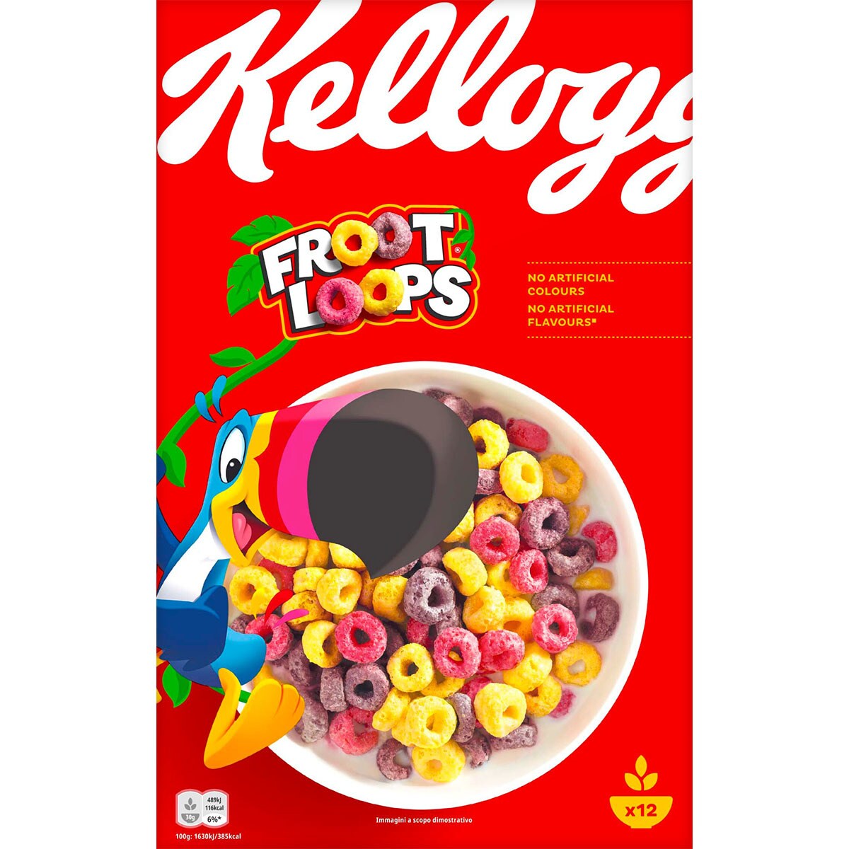 Breakfast cereals packet 375 g · KELLOGG'S FROOT LOOPS · Supermercado ...