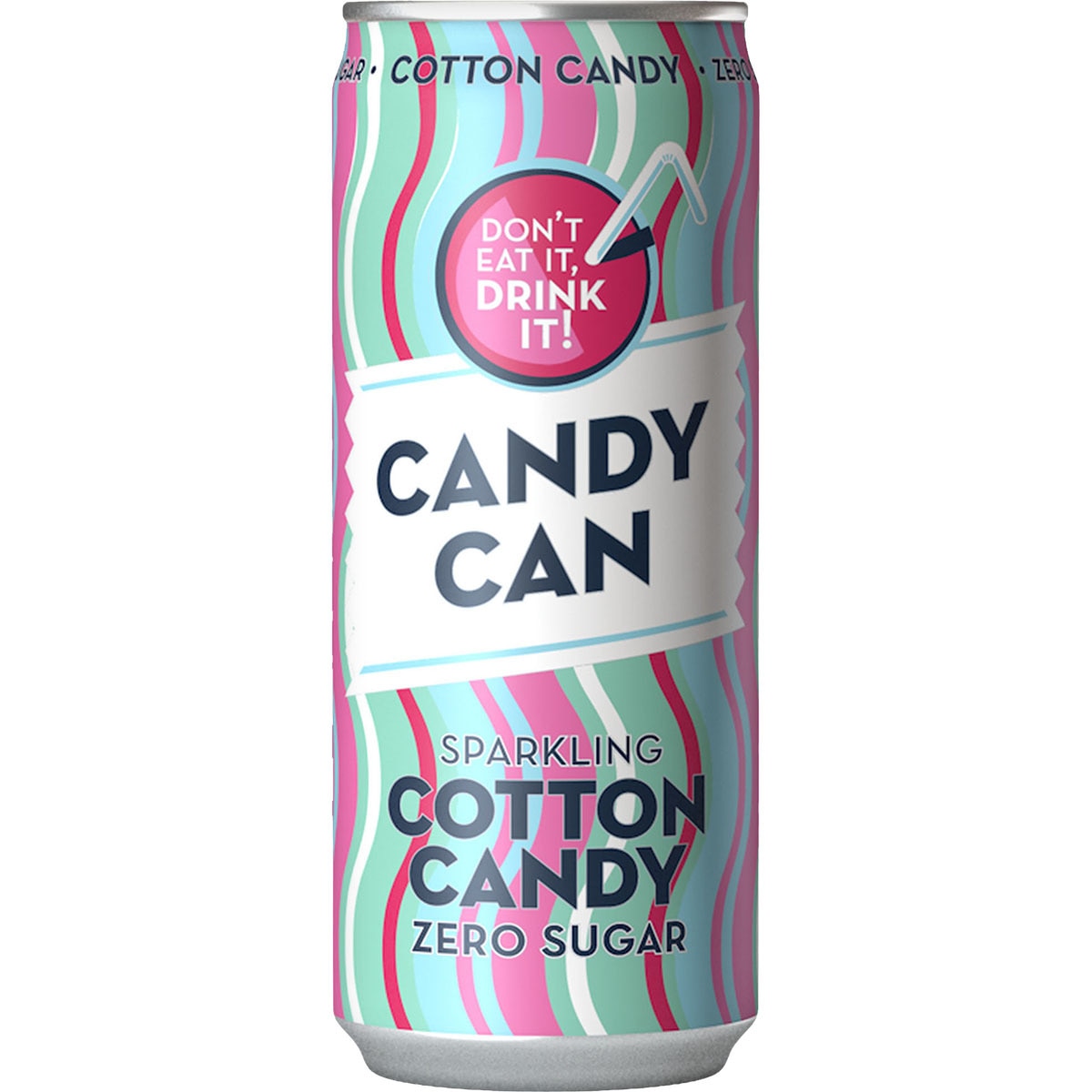 Refresco sabor Cotton Candy Zero azúcar con gas lata 33 cl · CANDY CAN ...