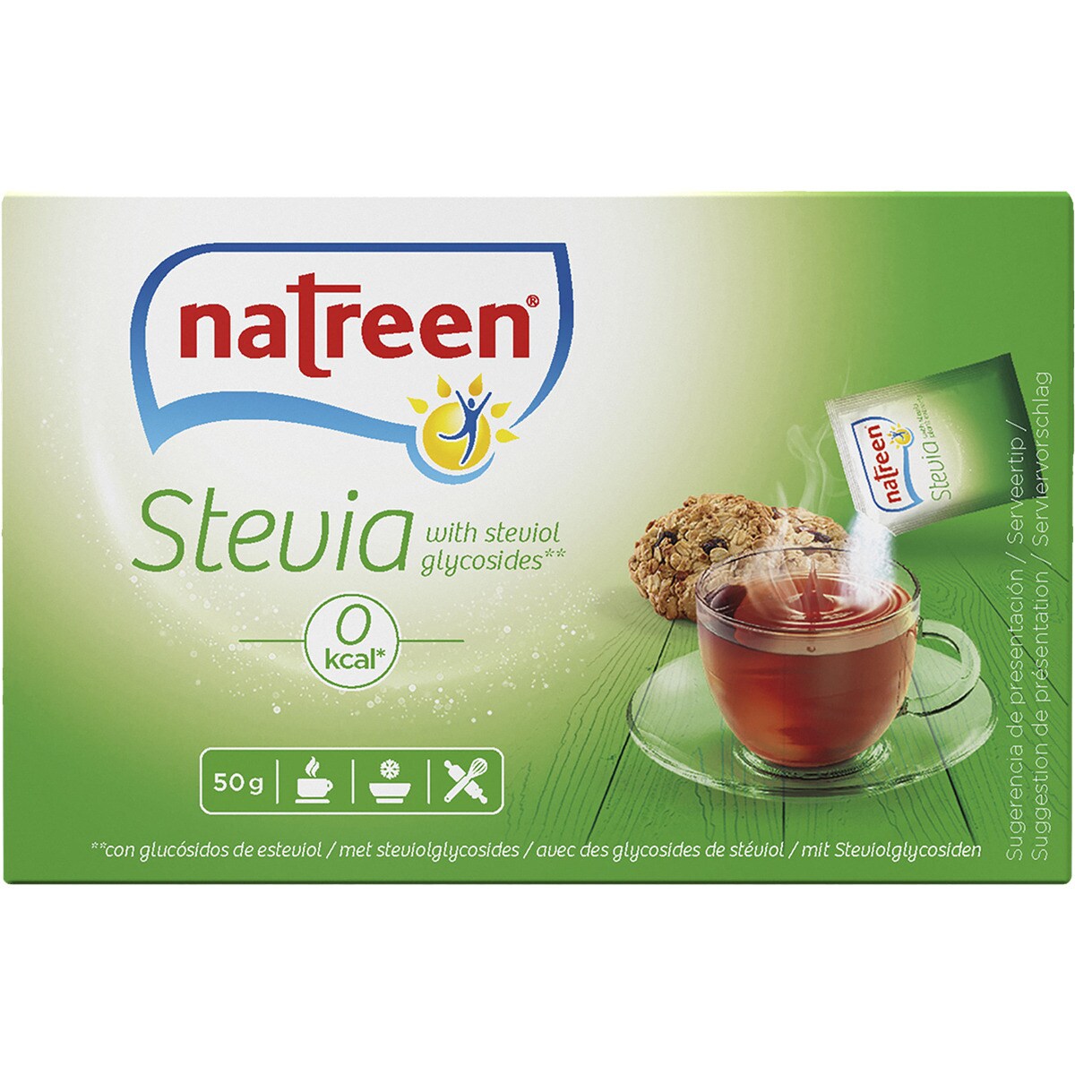 Stevia granulated sweetener box 50 sachets · NATREEN · Supermercado El ...