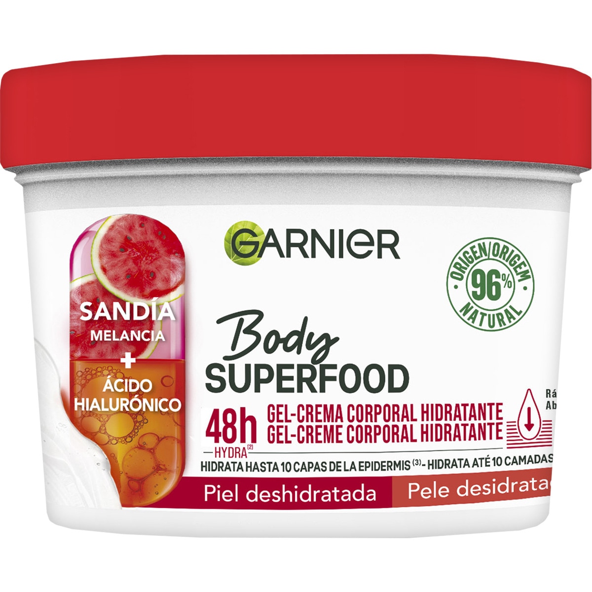 Body Superfood gel crema corporal hidratante con sandía y ácido ...