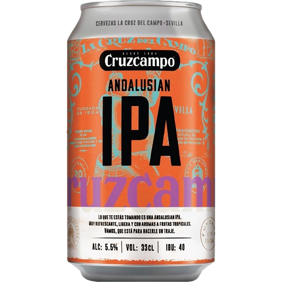 Helles andalusisches Bier vom Typ IPA Dose 33 cl · CRUZCAMPO ...