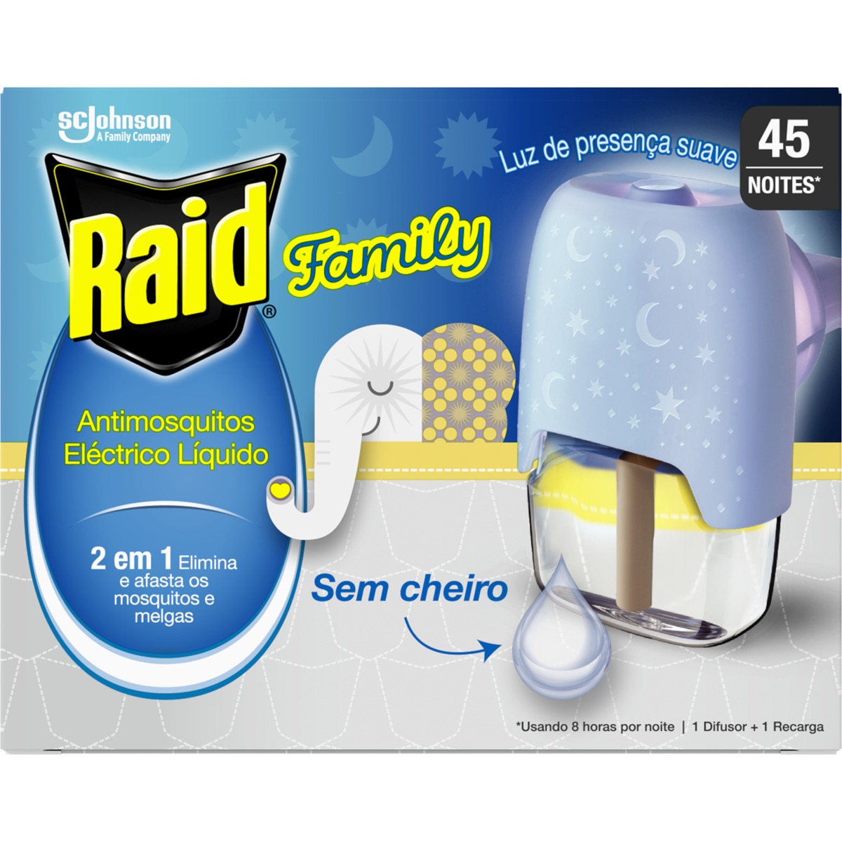 Insecticida Eléctrico Anti Mosquitos Family 2 em 1 embalagem 27 ml ...