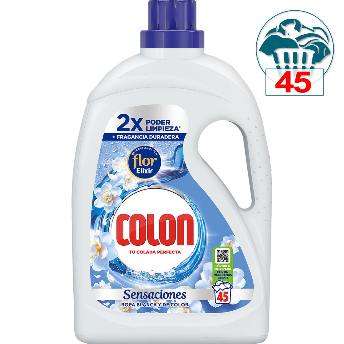 Comprar Detergente líquido Sensaciones Flor Elixir botella 45 dosis ...