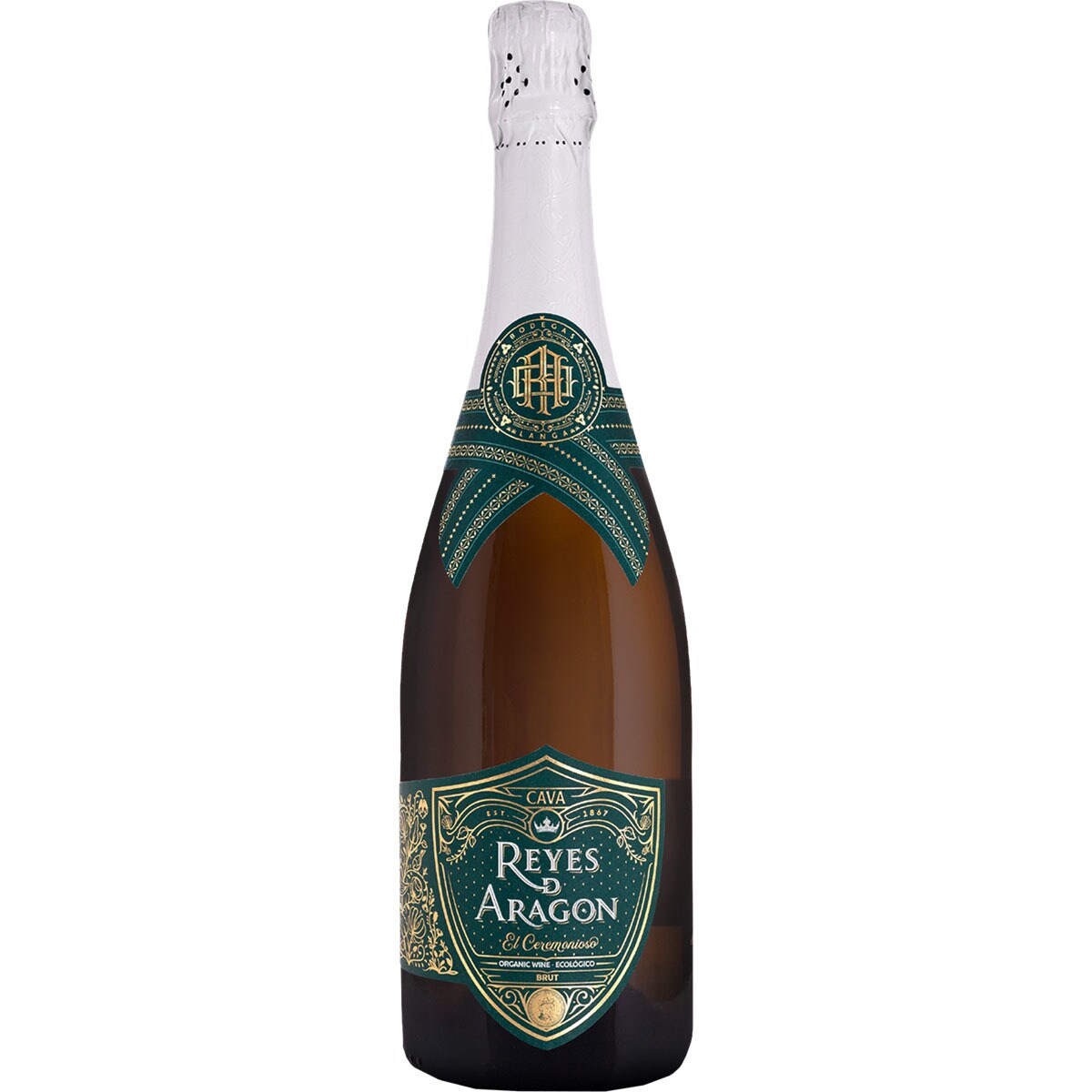 El ceremonioso cava brut ecológico botella 75 cl · REYES DE ARAGON ...