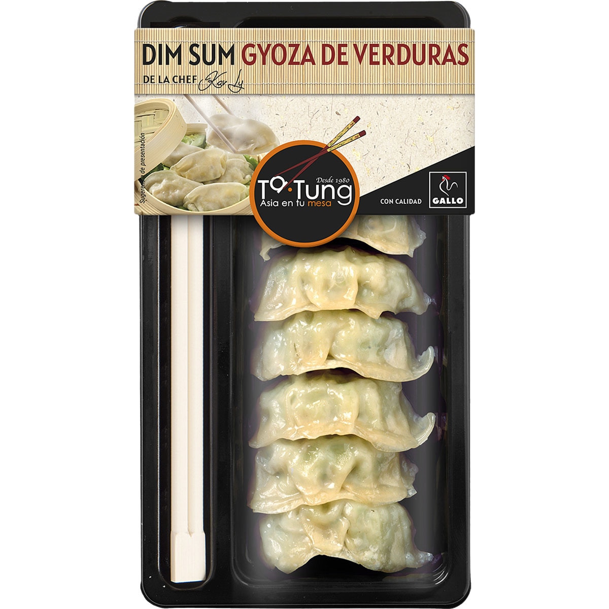 Dim sum vegetable gyoza container 170 g · TA-TUNG · Supermercado El ...