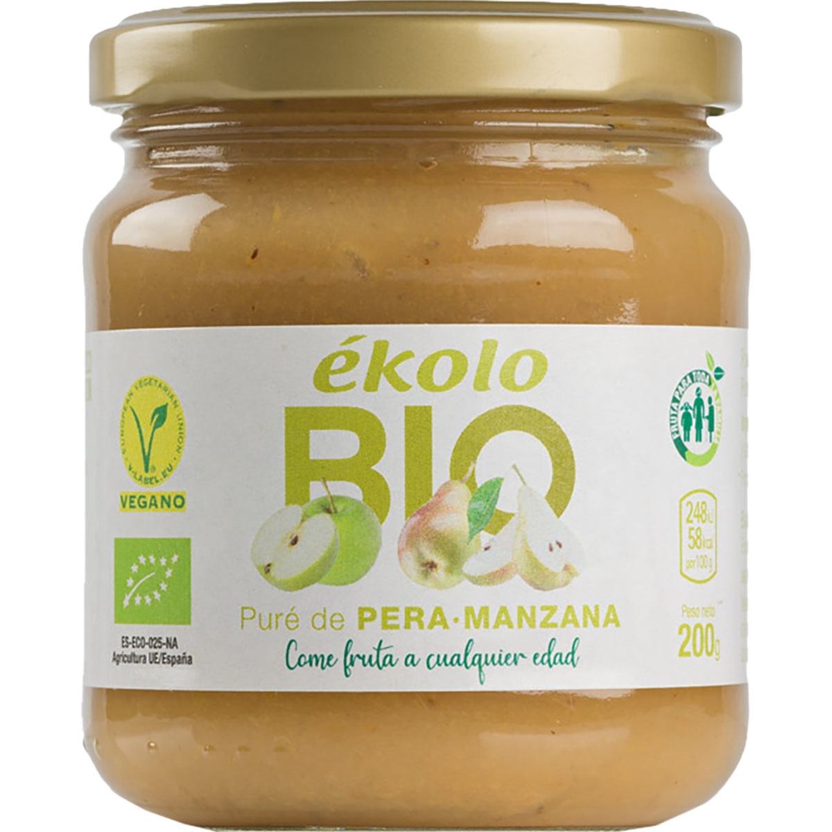 Puré de pera y manzana ecológico tarro 200 g · EKOLO BIO · Supermercado ...