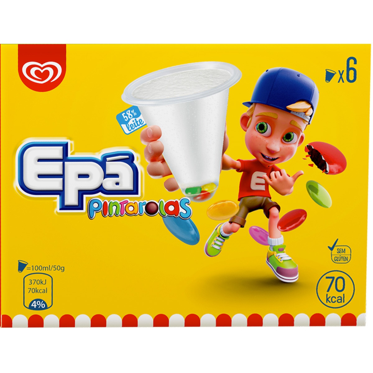 Gelado Epá Pintarolas Pack 6 unidades embalagem 100 ml · Olá ...