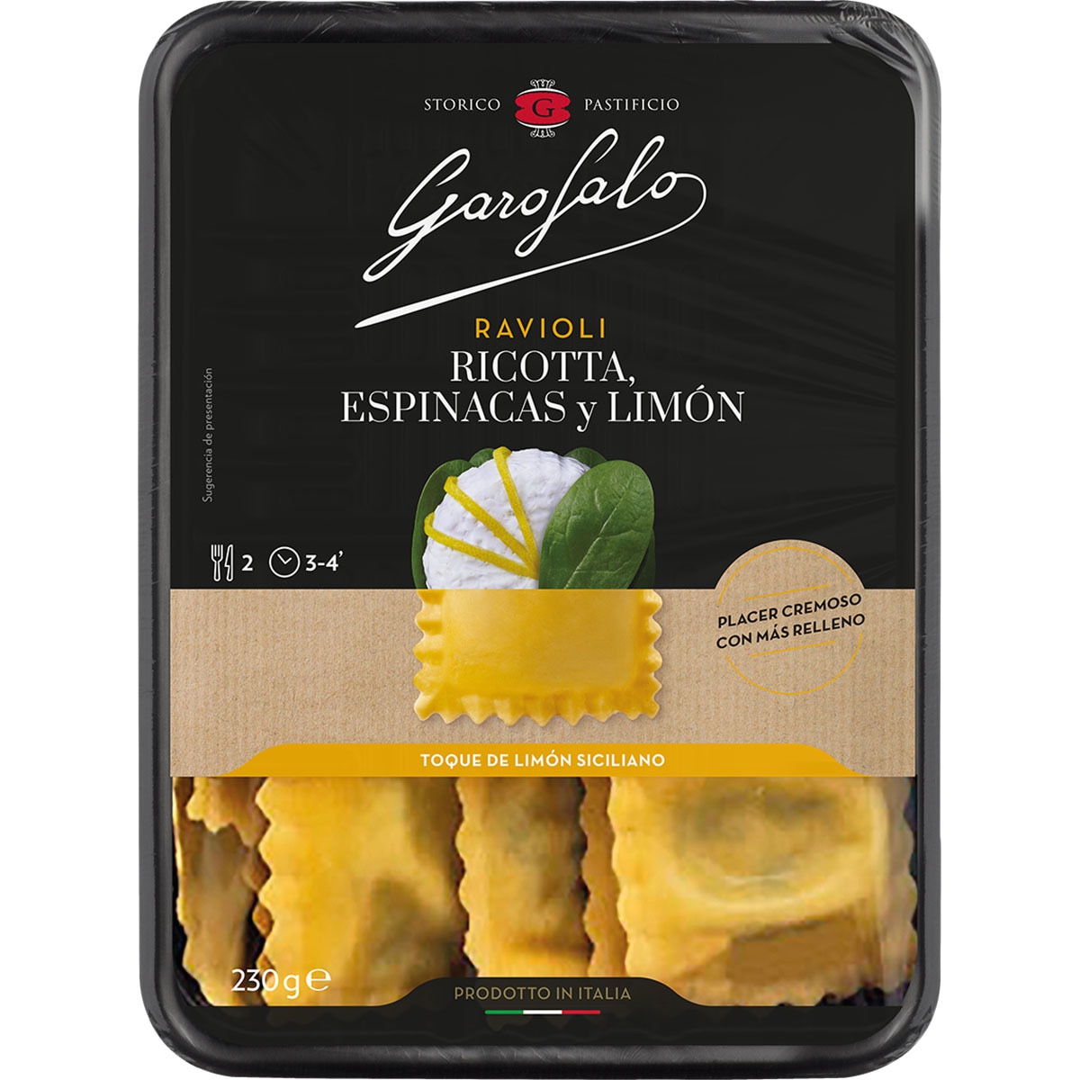 pasta fresca ravioli relleno de espinacas con ricotta, espinacas y ...