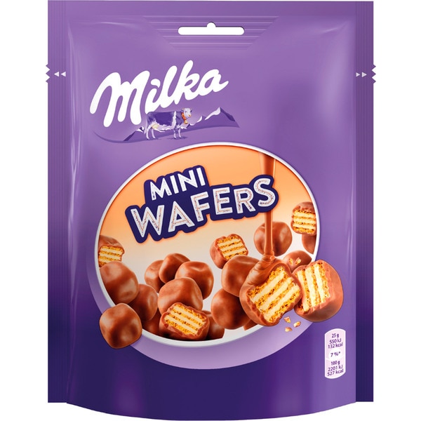Bolachas Mini Wafer embalagem 110 g · Milka · Supermercado El Corte ...