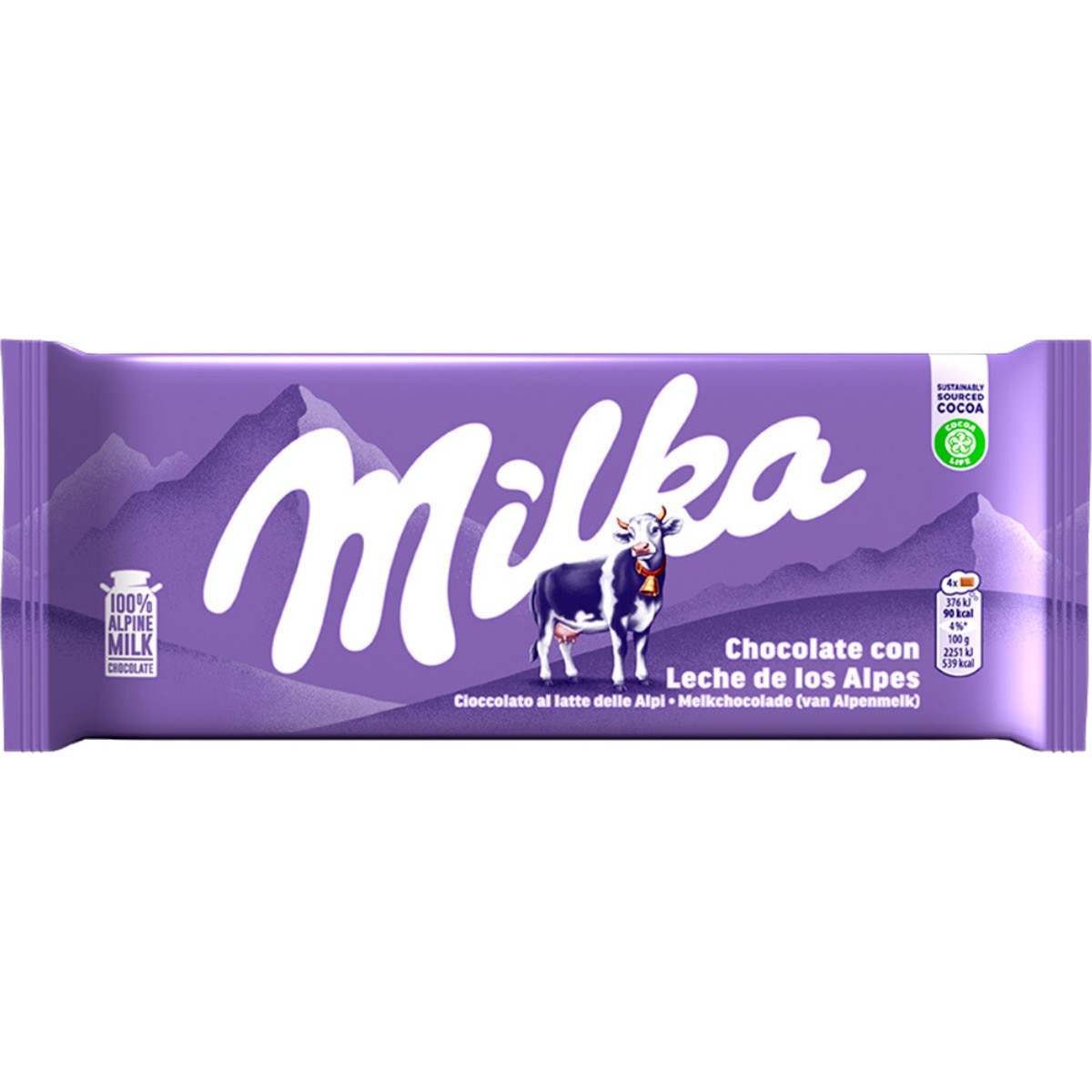 Chocolate de Leite embalagem 90 g · Milka · Supermercado El Corte ...