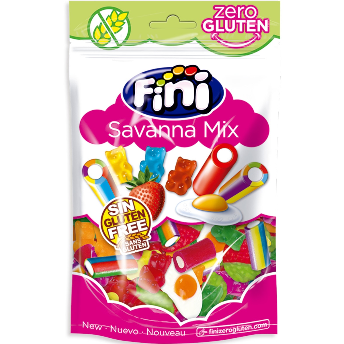 Gomas Savana Mix sem Glúten embalagem 160 g · Fini · Supermercado El ...