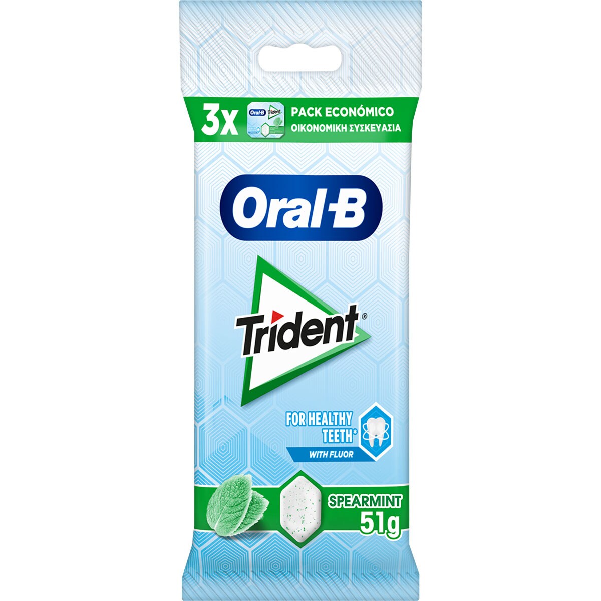 Comprar Oral B chicles sabor menta con flúor y sin azúcar pack 3 ...