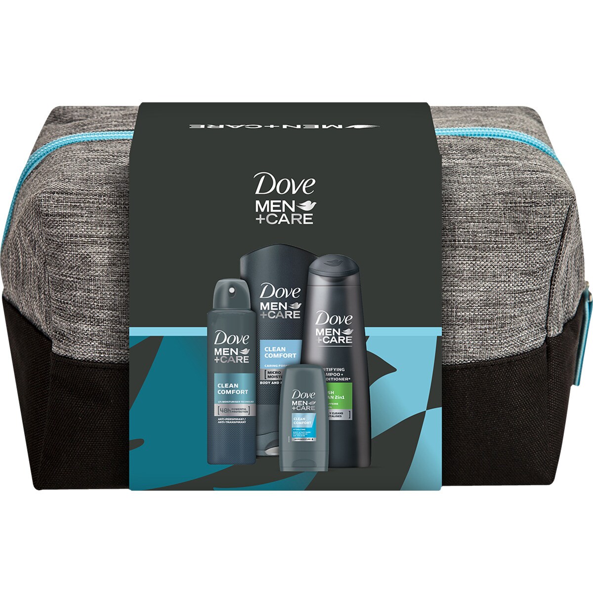 Neceser Men+Care con gel de ducha frasco 400 ml + frasco 55 ml + champú ...