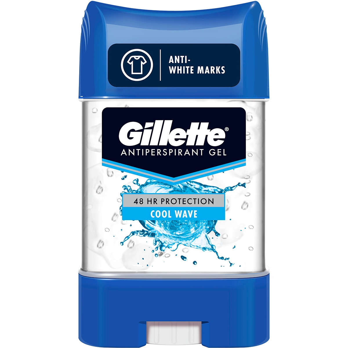 Desodorizante Cleargel Cool Wave embalagem 70 ml · Gillette ...