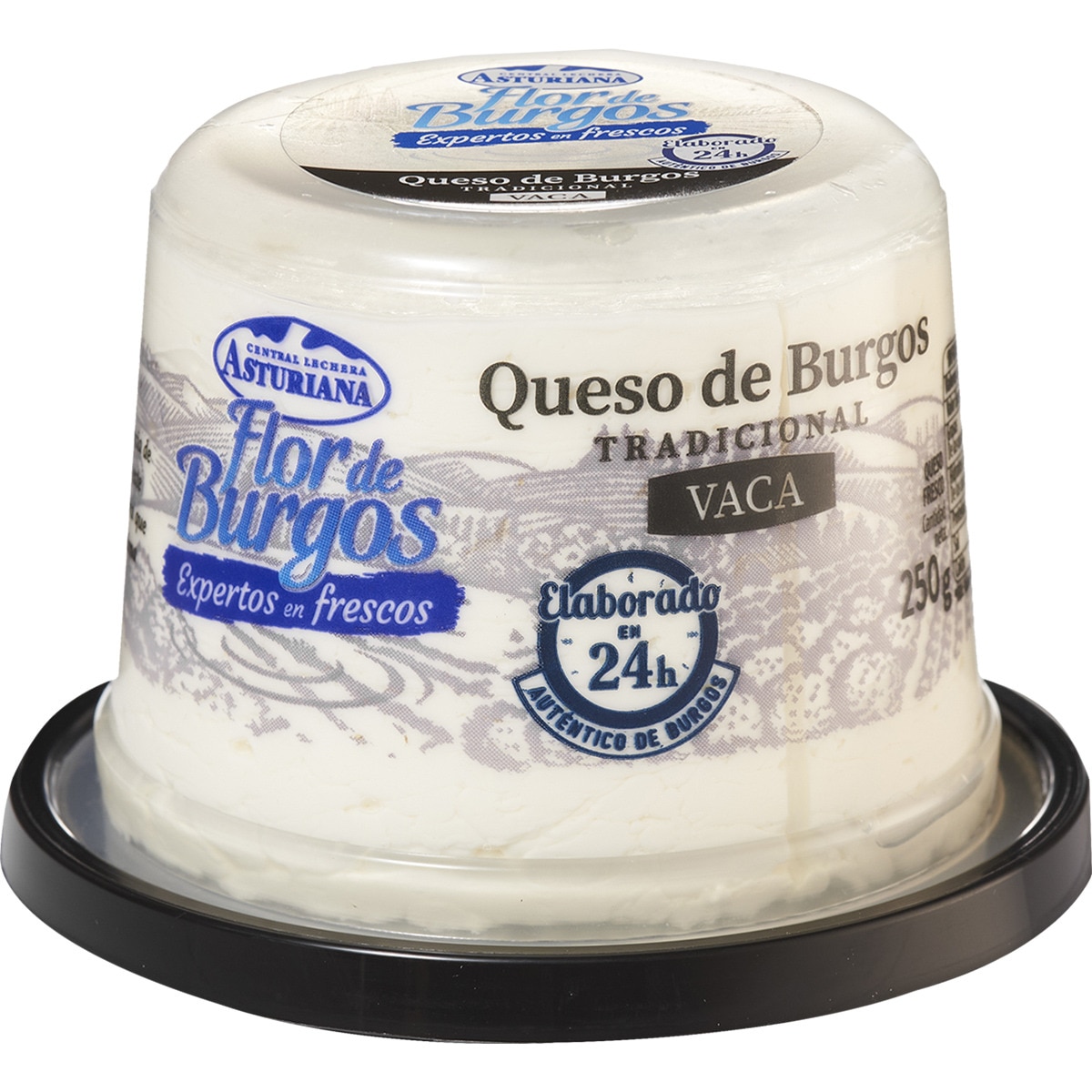 Queso fresco de Burgos tradicional de vaca elaborado con leche ...