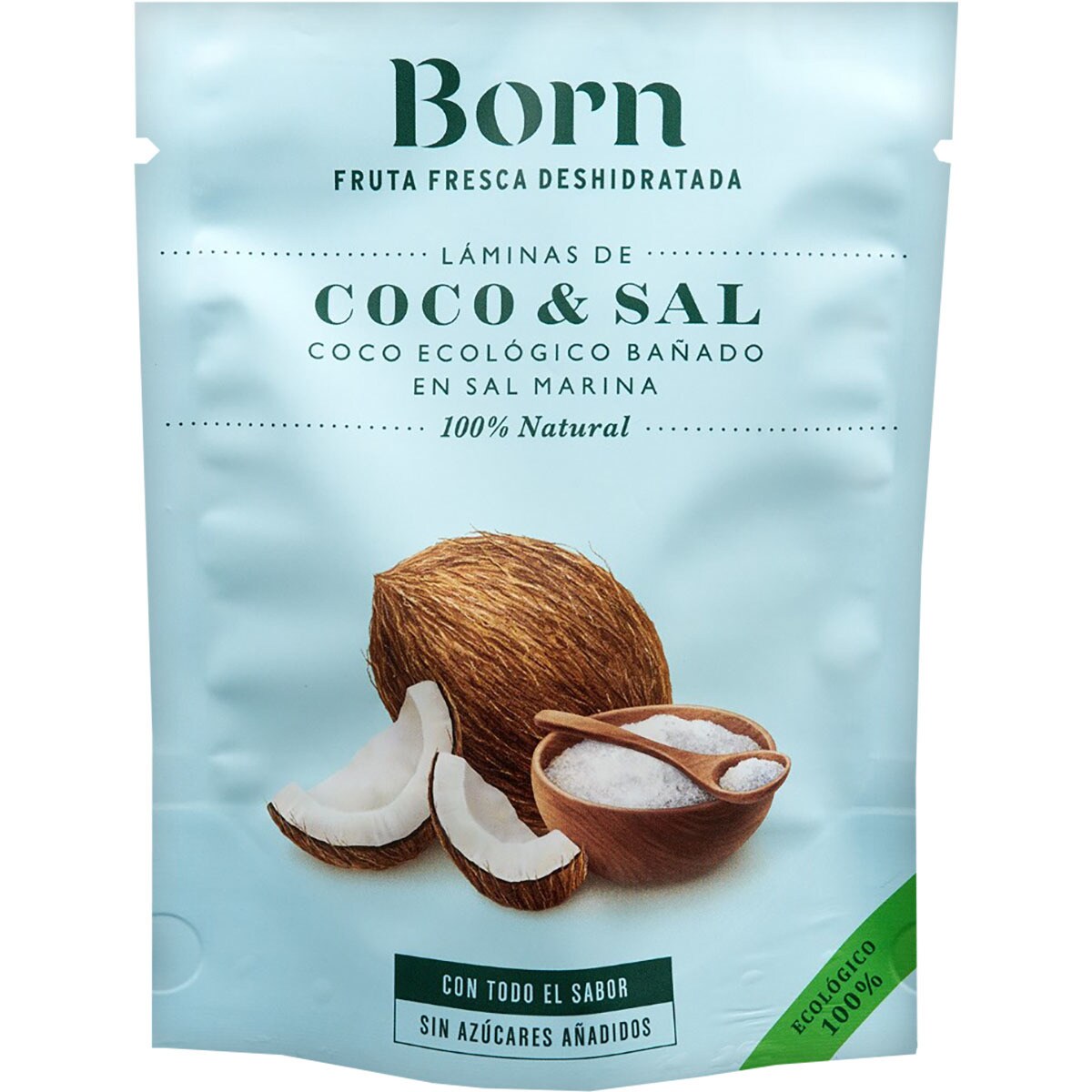 Comprar Coco ecológico deshidratado bañado en sal marina en laminas ...