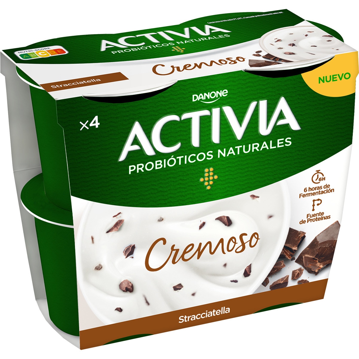 Comprar Bífidus cremoso stracciatella sin gluten pack 4 unidades 115 g ...