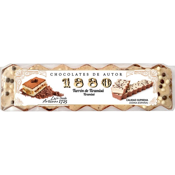 1880 turrón de tiramisú Calidad Suprema estuche 300 g