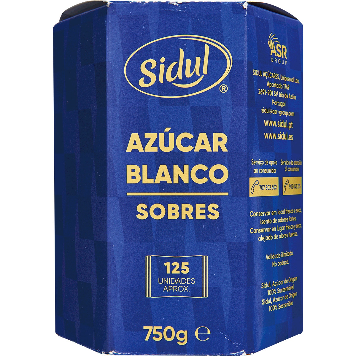 Açúcar Branco Saquetas 125 Unidades 750 g · Sidul · Supermercado El ...