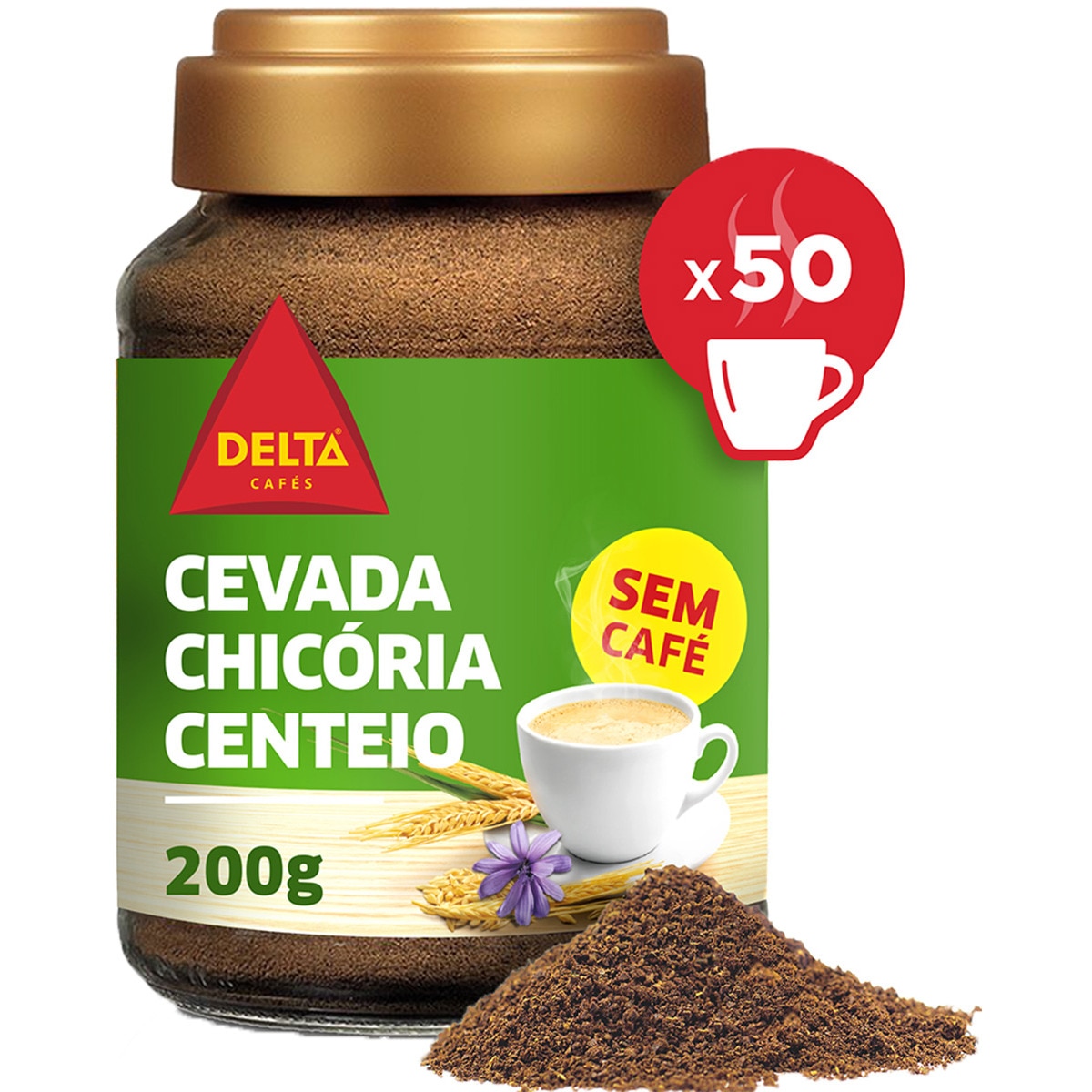 Mistura Solúvel Cevada, Chicória e Centeio sem Café frasco 200 g ...