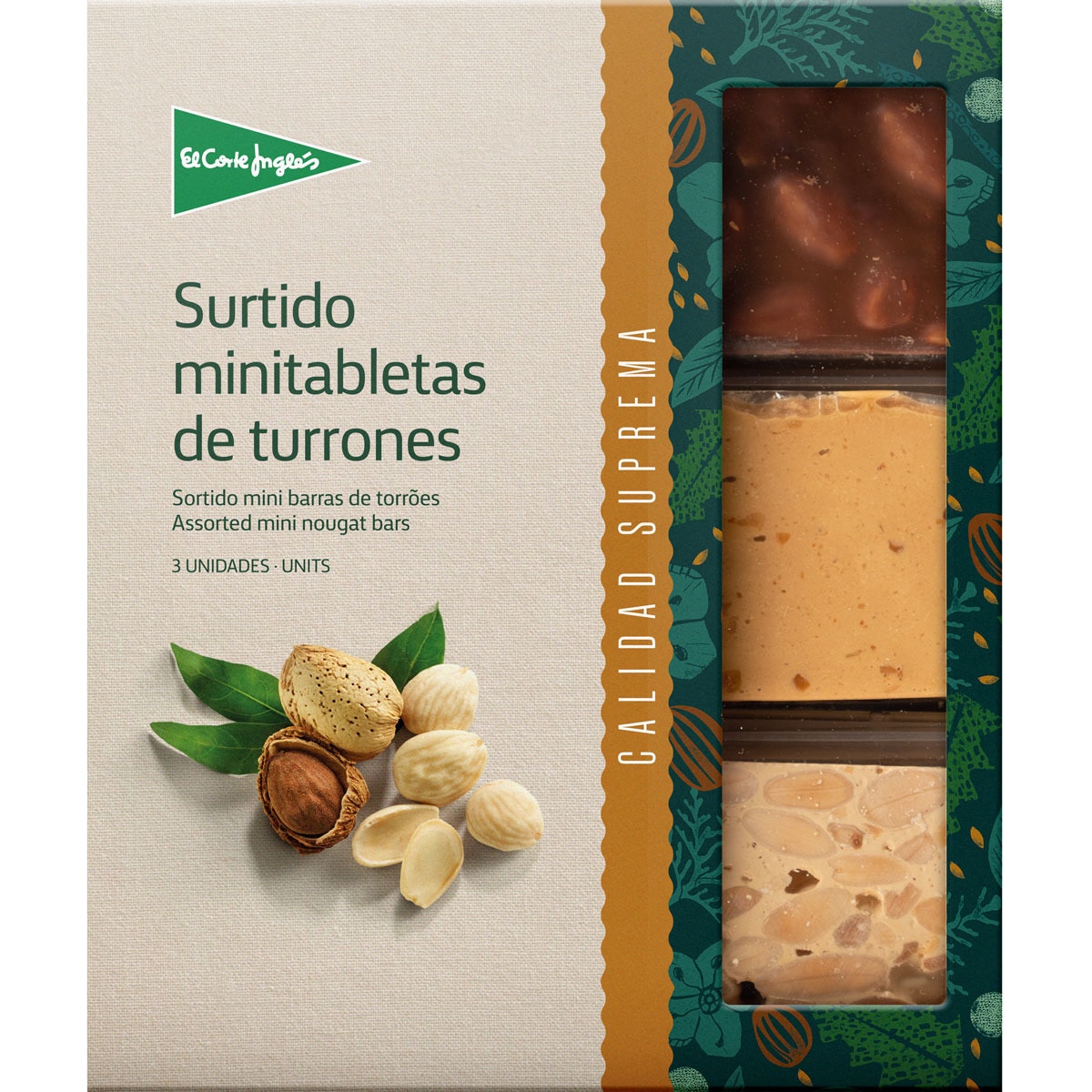 surtido de minitabletas de turrones Calidad Suprema 2 unidades estuche ...