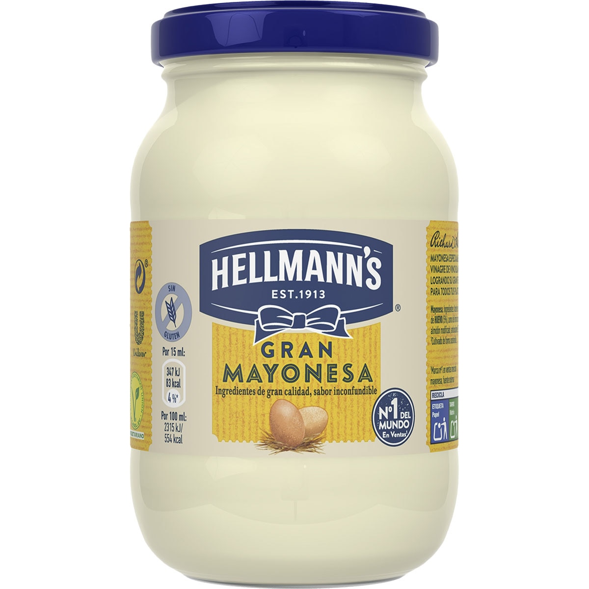 Mayonesa sin gluten frasco 225 ml · HELLMANN'S · Supermercado El Corte ...
