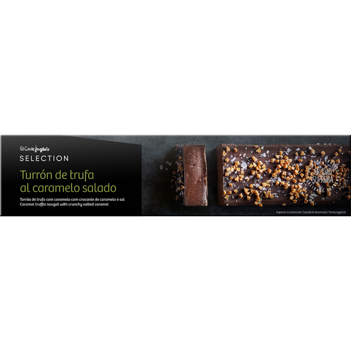turrón de trufa al caramelo salado Calidad Suprema estuche 300 g · EL ...