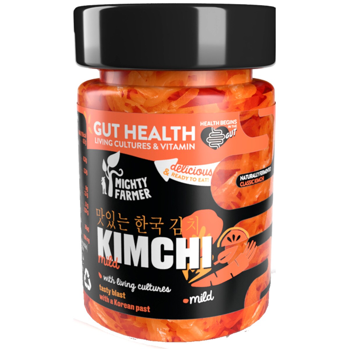 Kimchi Suave frasco 320 g · Mighty Farmer · Supermercado El Corte ...