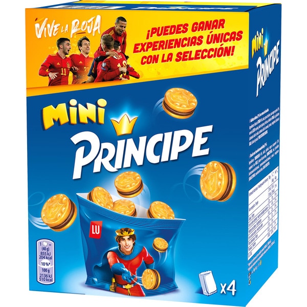 Mini galletas rellenas de chocolate pack 4 bolsitas paquete 160 g ...