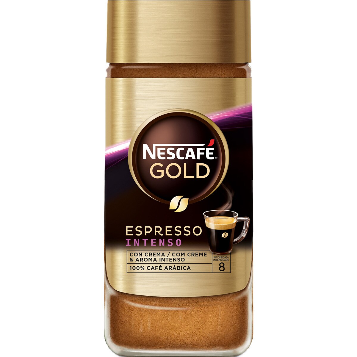 Caf Soluble Espresso Intenso 100 Ar bica Intensidad 8 Frasco 100 G Caf Soluble Espresso Intenso 100 Ar bica Intensidad 8 Frasco 100 G