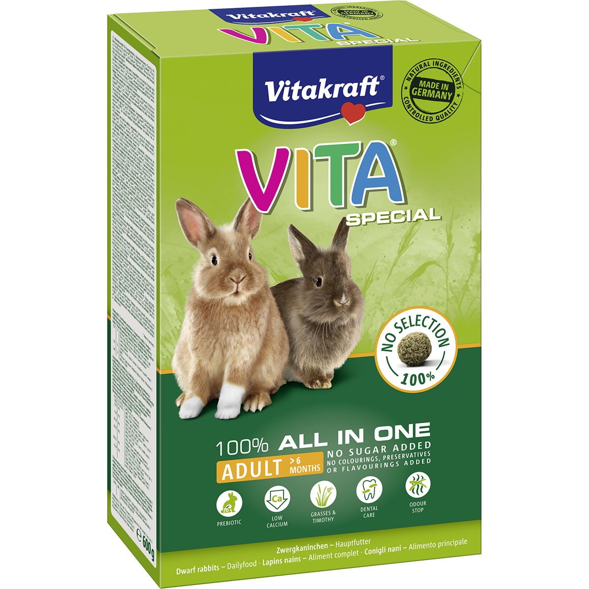Vita Special food for adult rabbits container 600 g · VITAKRAFT ...