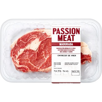 Entrecot 1 unidad de vaca peso aproximado bandeja 250 g · PASSION MEAT ...