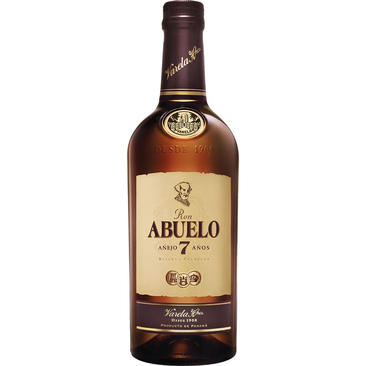 ron añejo 7 años botella 70 cl · ABUELO · Supermercado El Corte Inglés