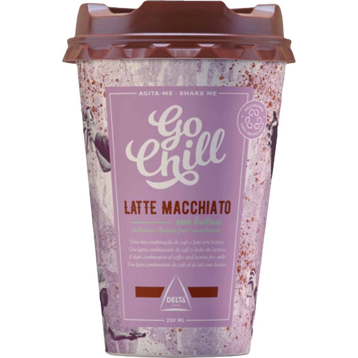 Go Chill Latte Macchiato bebida de café con leche vaso 230 ml · DELTA ...