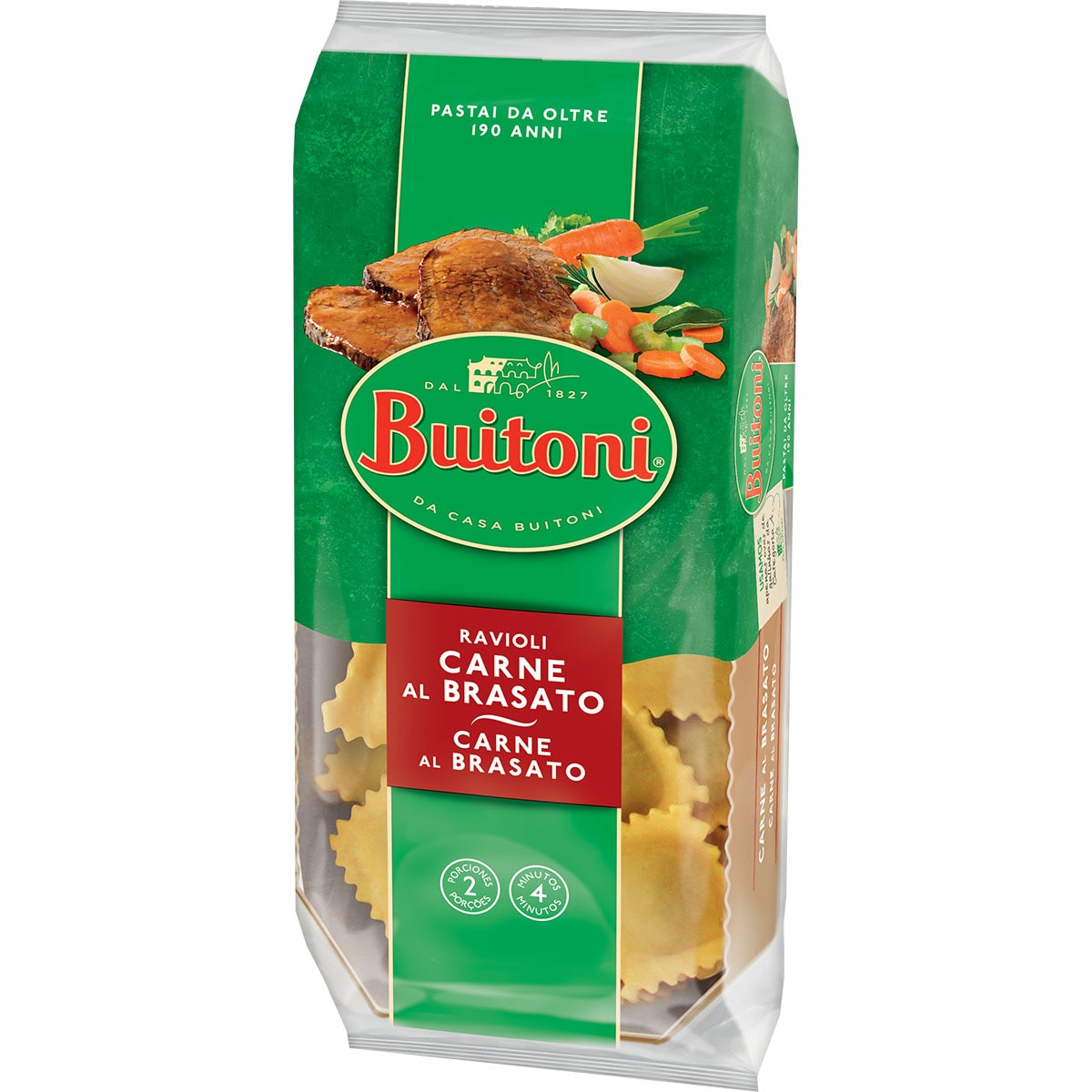 Comprar Pasta fresca ravioli relleno de carne braseada 2 raciones ...