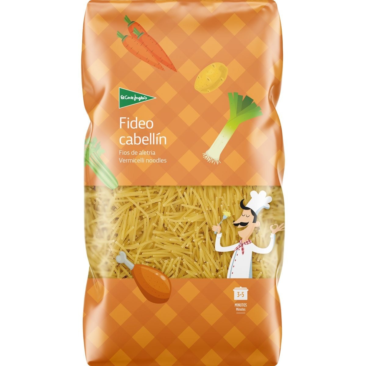 Fideo cabellin paquete 750 g · EL CORTE INGLES · Supermercado El Corte ...