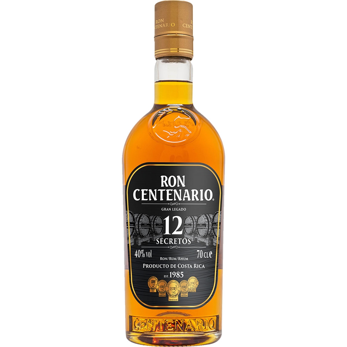 Gran Legado ron reserva 12 años Costa Rica botella 70 cl · CENTENARIO ...