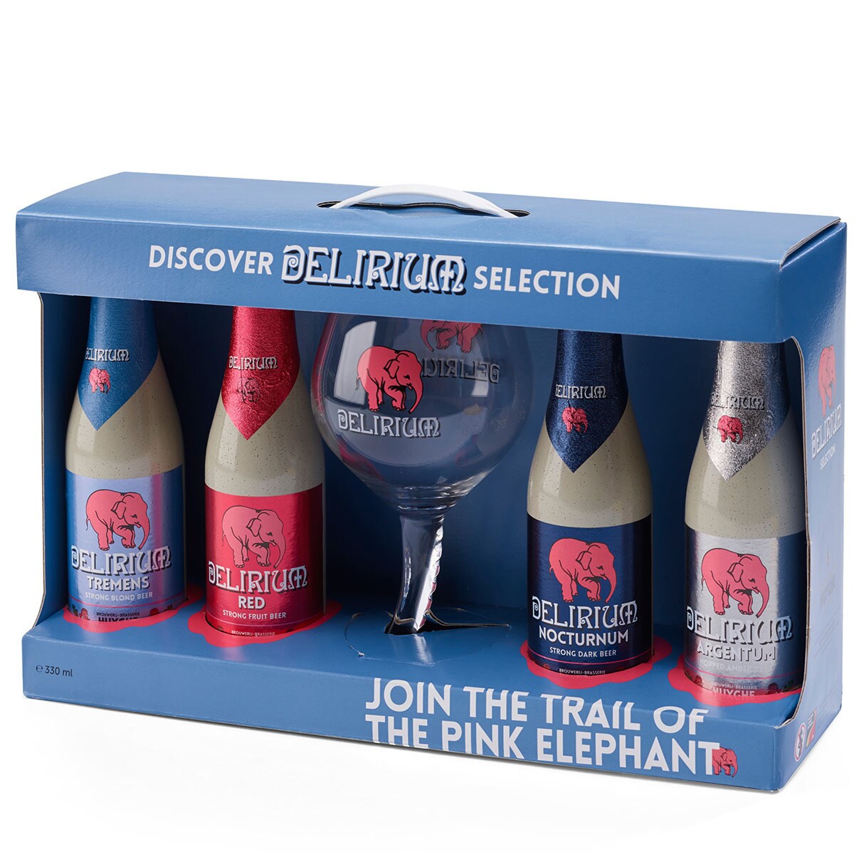 Cerveza rubia especial pack 4 botellas 33 cl + Copa · DELIRIUM TREMENS ...