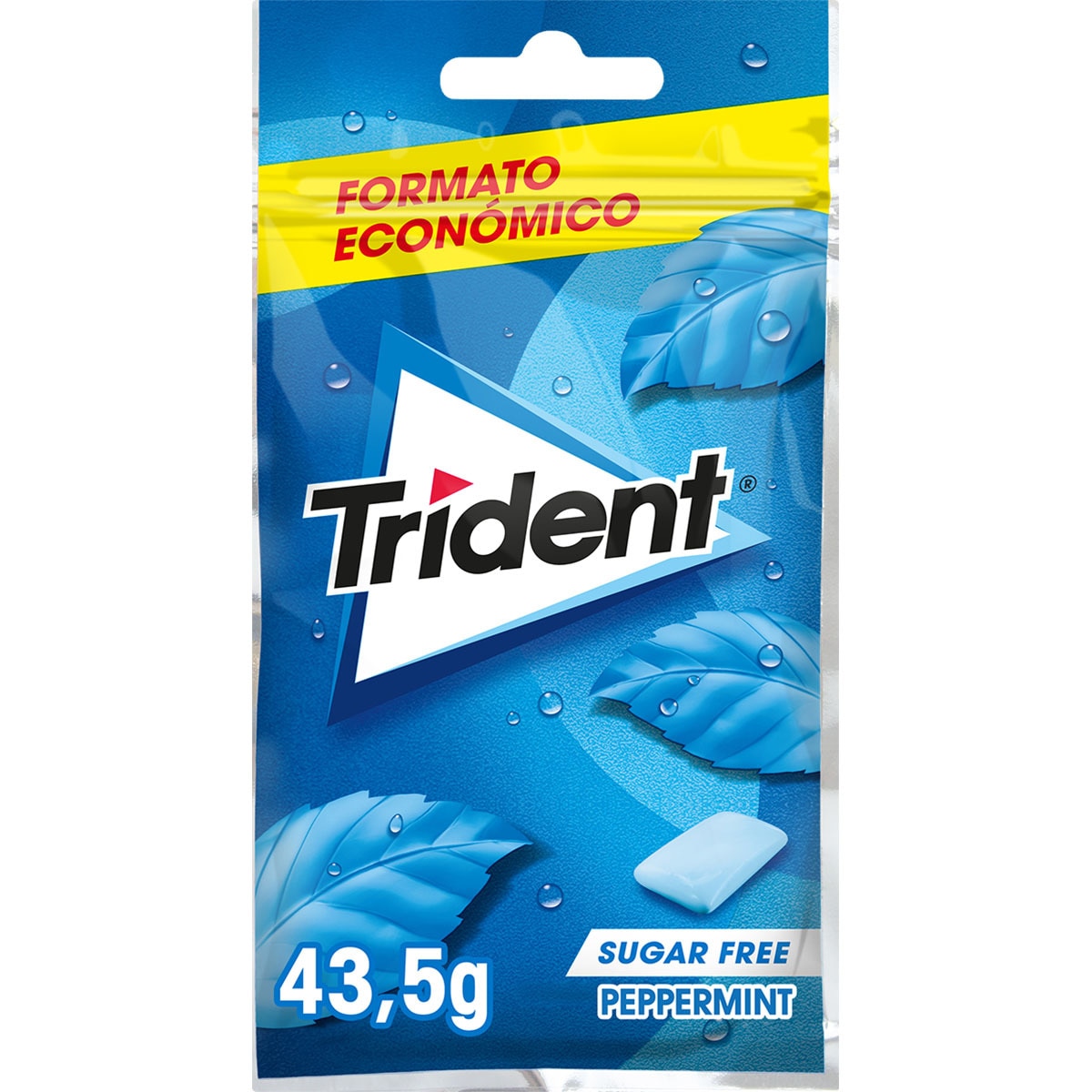 Chicles de menta sin azúcar en grageas bolsa 43,5 g · TRIDENT ...