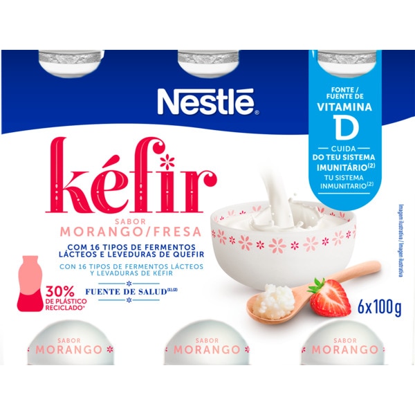 Kefir de Morango Pack 6X100 g embalagem 100 g · Nestlé · Supermercado ...